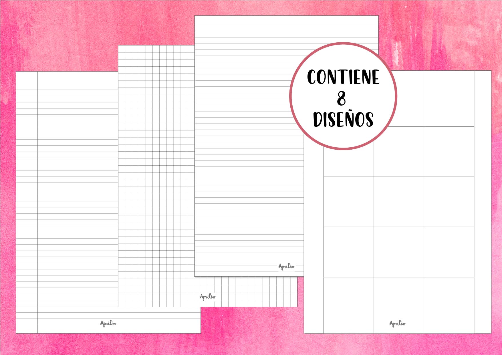 Kit de libretas Básico Tamaño A5/ Anillado - Encolado con marca aprilis ...